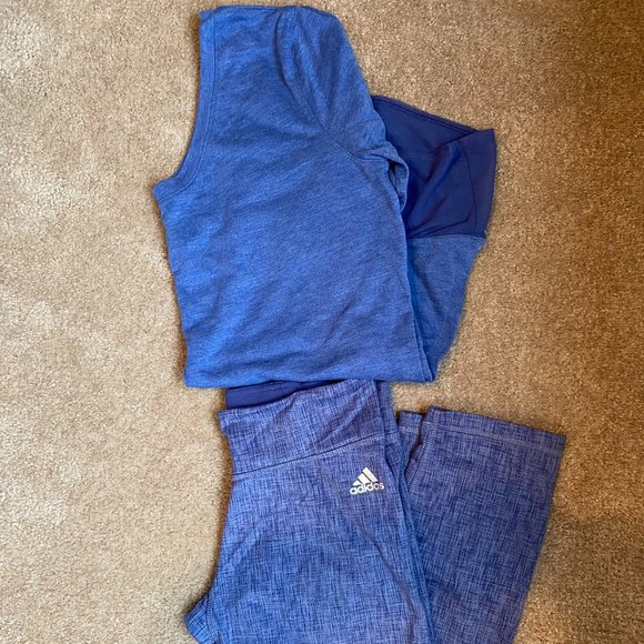 adidas | Other | Royal Blue Adidas Climalite Workout Set | Poshmark